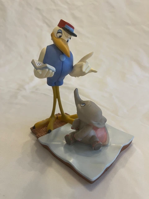 WDCC &BUNDLE OF Joy" Messenger Stork and Dumbo from Disney's Dumbo With ...