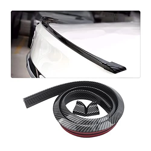 JNNJ SOUPLE VOITURE Toit Arrière Spoiler Aile Autocollant, Aileron ...