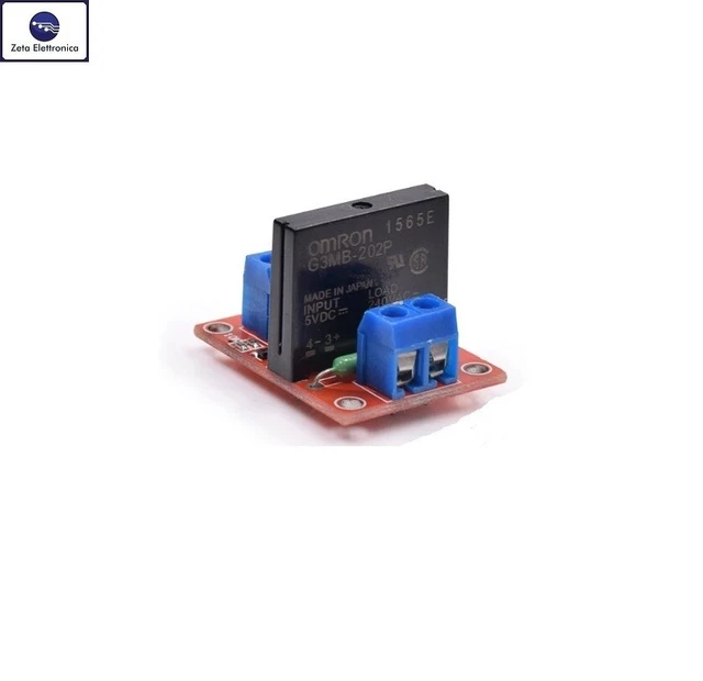 MODULO SCHEDA RELE' Stato Solido Arduino 5V Dc 1 Canale 220V Ac Ssr ...
