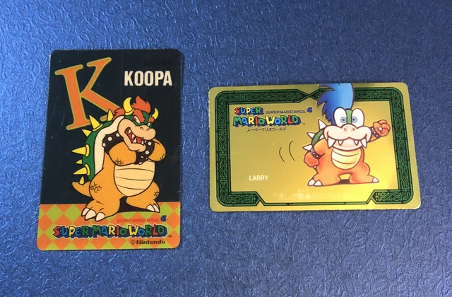 NINTENDO SUPER MARIO World Bowser Koopa Larry Prism Foil Trading Card ...