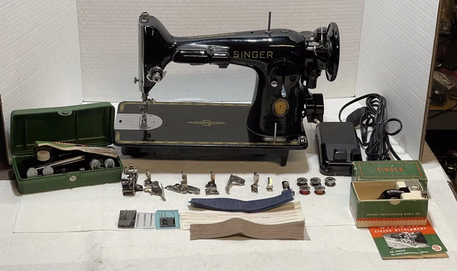 VINTAGE 1950 SINGER 201-2 Sewing Machine, Century of Sewing,SERVICED ...