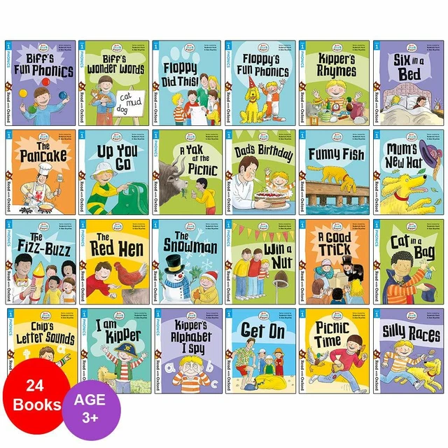BIFF, CHIP AND Kipper Stage 1 Read with Oxford 3+ (24 Books Collection ...