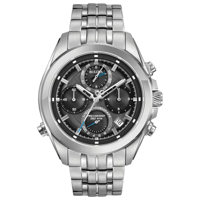 BULOVA PRECISIONIST MEN'S Quartz Chronograph Date Indicator 44mm Watch ...