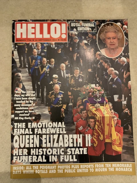 HELLO MAGAZINE QUEEN Elizabeth II Royal Funeral Edition 26th September 2022 £1,200.00 - PicClick UK