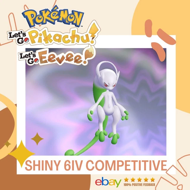 MEGA MEWTWO Y Shiny Pokemon Let's Go Pikachu Eevee Battle 6 IV Competitive EV £3.12 - PicClick UK