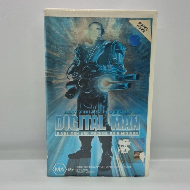 DIGITAL MAN VINTAGE Sci-Fi Movie VHS Cassette Tape 1986/1994 Rated MA15 ...