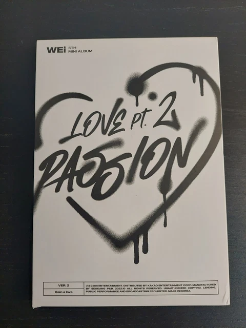 WEI 5TH MINI Album - Love Pt. 2: Gain A Love Version White Cover Photobook CD $13.95 - PicClick CA