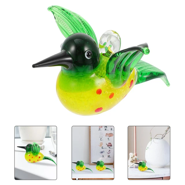 ANIMALI SCULTURA COLIBRÌ scultura in vetro uccellino figure colibrì ...