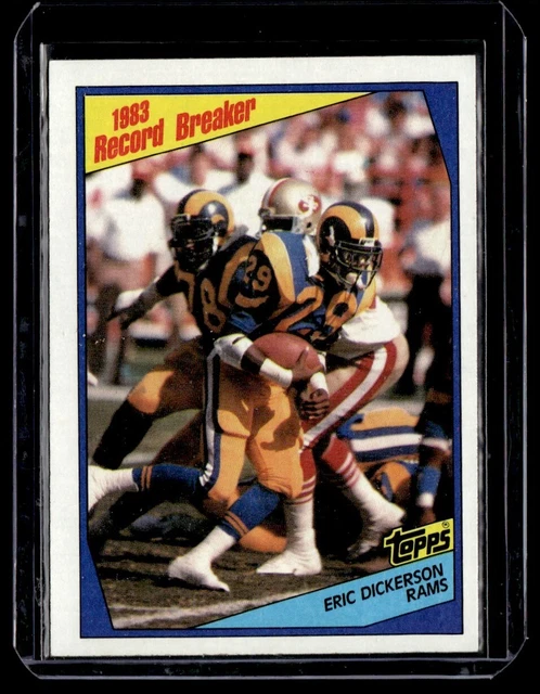 1984 TOPPS ERIC Dickerson Record Breaker Los Angeles Rams EUR 2,75 ...