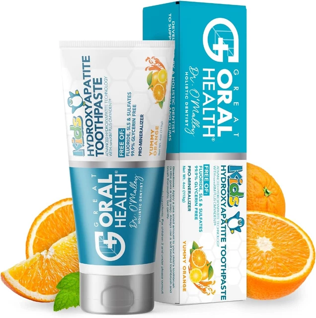 KIDS TOOTHPASTE NO Fluoride; Non-Toxic Remineralizing Nano ...
