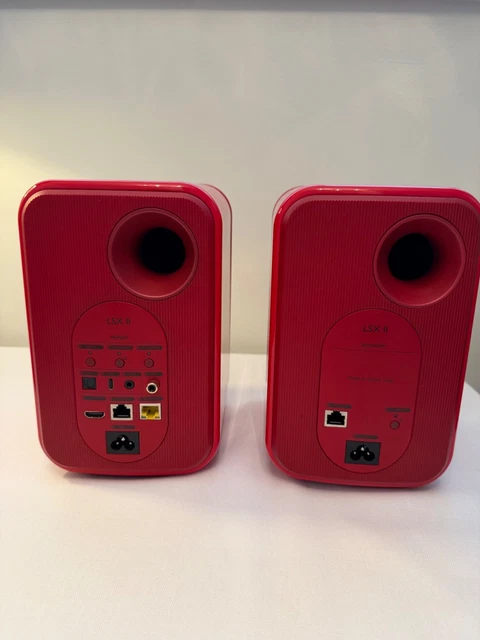 KEF LSX II Wireless Bookshelf Speakers (2pcs) Mineral White OPEN BOX £ ...