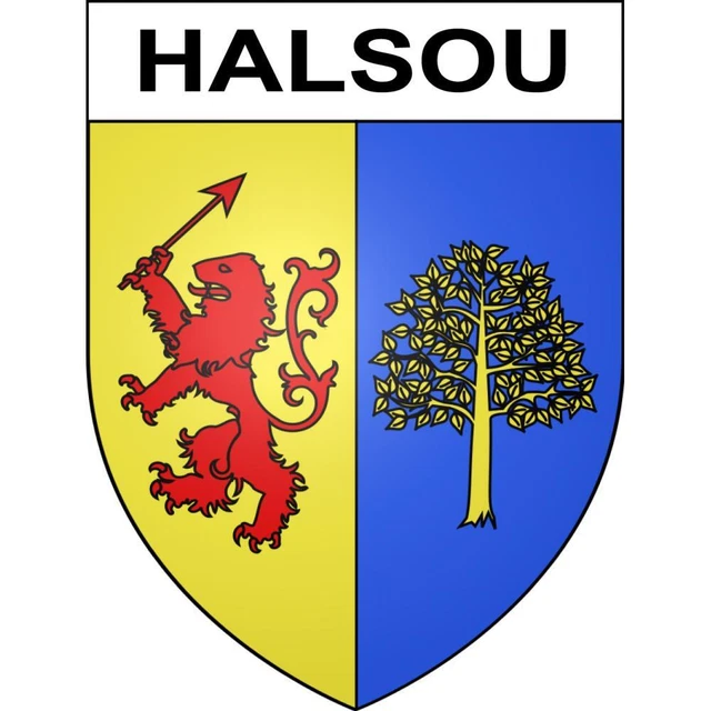 HALSOU 64 VILLE sticker blason écusson autocollant adhésif EUR 6,99 - PicClick FR
