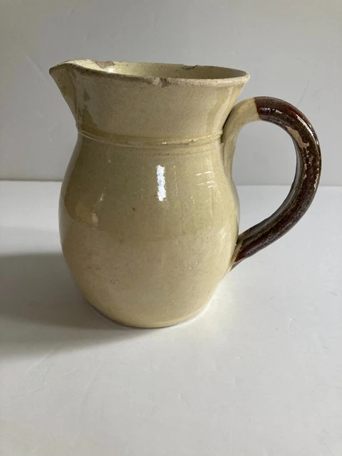 VALLAURIS DIEULEFIT pichet à anse ancien céramique - terre vernissée EUR 6,00 - PicClick FR