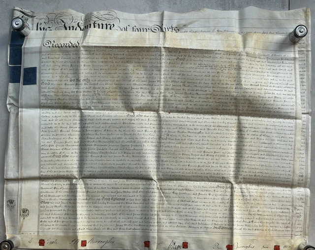 1801 INDENTURE DEED Between Dioness Howle & James Burroughs, Moulton ...