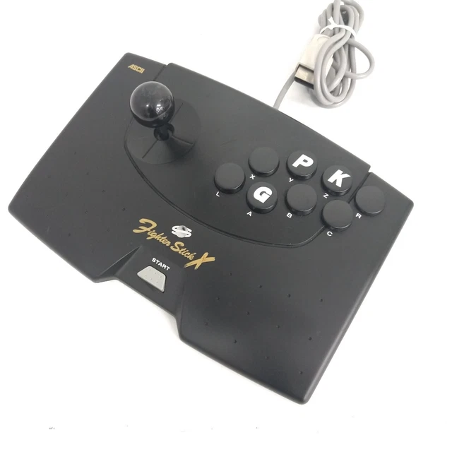 SEGA SATURN ASCII Fighter Stick X Arcade Fight Stick Controller £42.28 ...