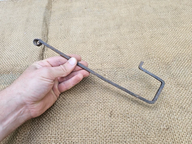 ÉNORME CLÉ DE porte ancienne forgée à la main en fer forgé vintage EUR 42,25 - PicClick FR