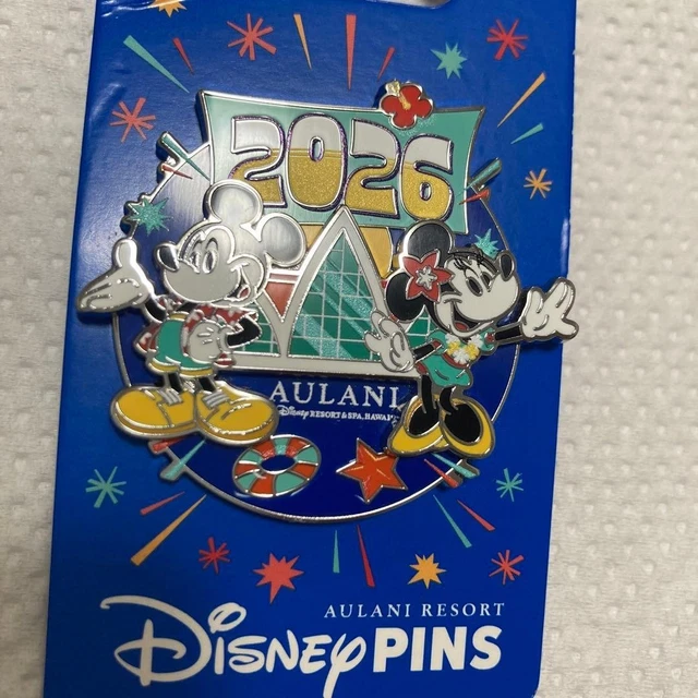 HAWAII AULANI RESORT Mickey Minnie 2026 Pin Badge EUR 134,12 - PicClick FR