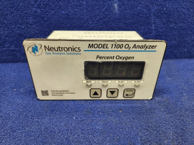 NTRON NEUTRONICS 1100 O2 Oxygen DIGITAL GAS ANALYZER 1124BEL-N1 $299.99 ...