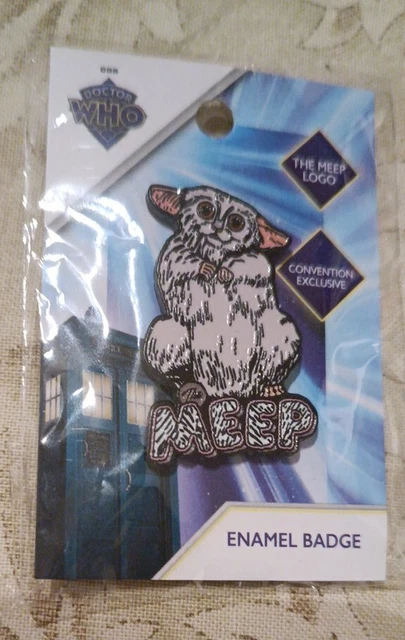DOCTOR WHO EXCLUSIVE Beep The Meep Titan Pin Badge MCM Convention ...