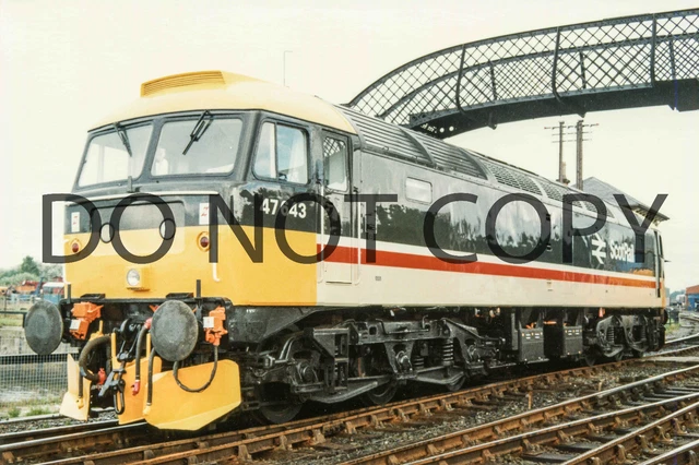 UK DIESEL TRAIN Railway Photograph Of Class 47 Loco 47643. Rm47-1900 £1 ...