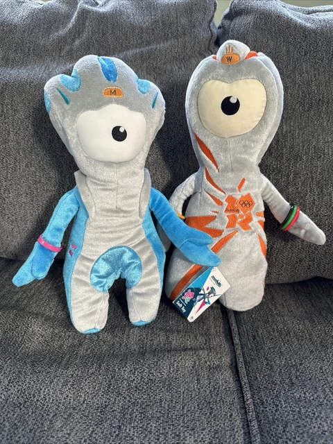 LONDON OLYMPICS SOFT Toy Mascots: Wenlock And Mandeville- Good ...