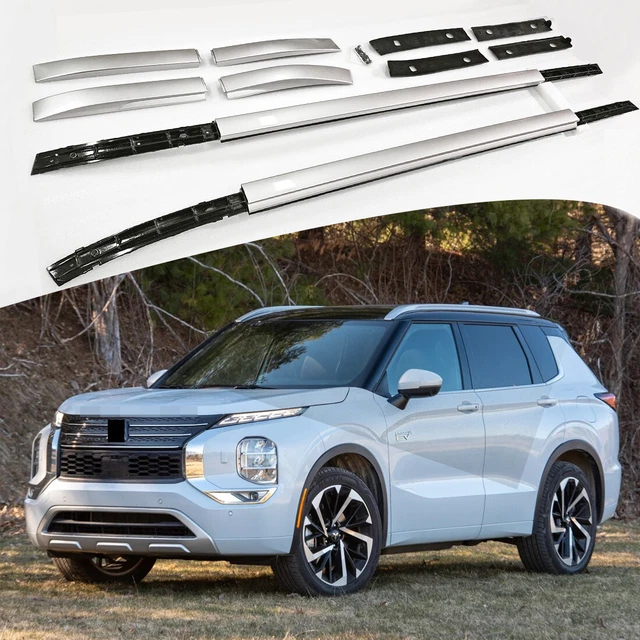 SILVER ROOF RACK fits for Mitsubishi Outlander 2022-2024 Aluminum Cargo ...