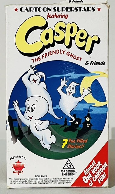 CASPER THE FRIENDLY Ghost & Friends VHS Tape 1999 Cartoon Superstars ...