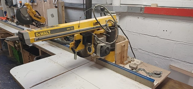 DEWALT DW721 RADIAL Arm Saw with metal leg stand £600.00 - PicClick UK
