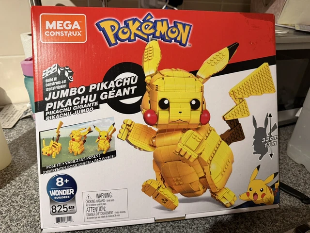 MEGA CONSTRUX POKEMON Jumbo Pikachu Posable Building Set 825 Pieces ...