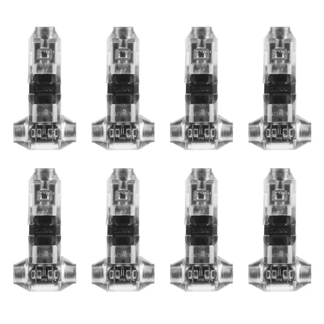 8 PCS 1 Pin Wiring Connector Wire Splice Taps Stranding Machine £5.99 ...