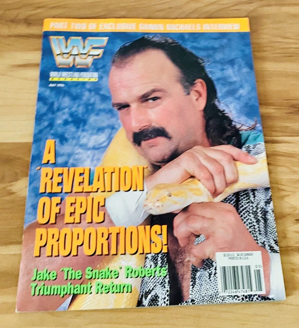 WWF WRESTLING MAGAZINE May 1996 Jake The Snake w/ Poster & Undertaker ...