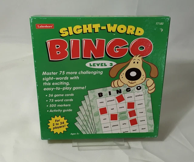 LAKESHORE SIGHT WORD BINGO Level 3 75 Sight Words Game Word lakeshore-sight-word-bingo-level-3-75-sight-words-game-word
