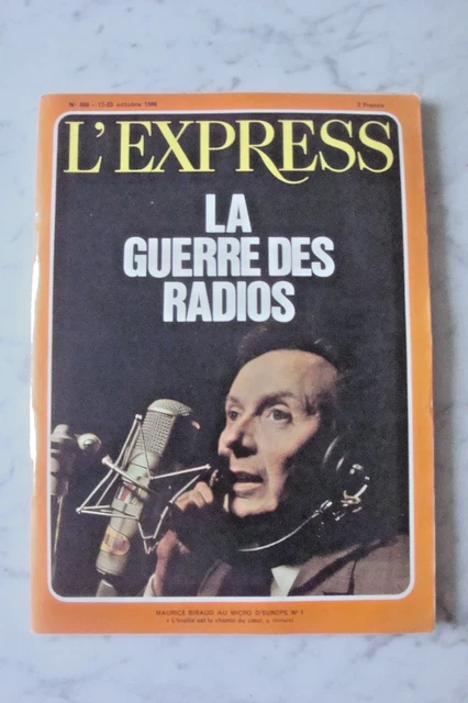 ANCIEN MAGAZINE L'EXPRESS 800 1966 La Guerre Des Radios Maurice Biraud ...