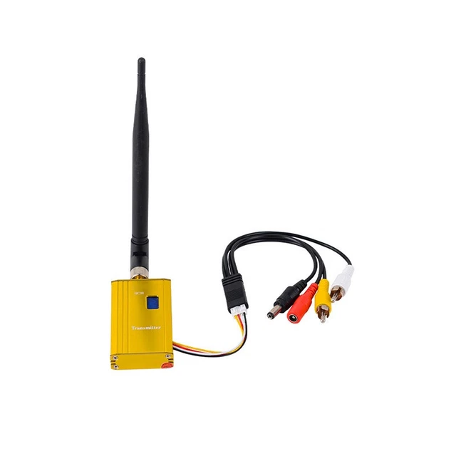 NEW 1.2G 1.5W Wireless AV Transmitter Receiver Kit RC FPV CCTV Video ...