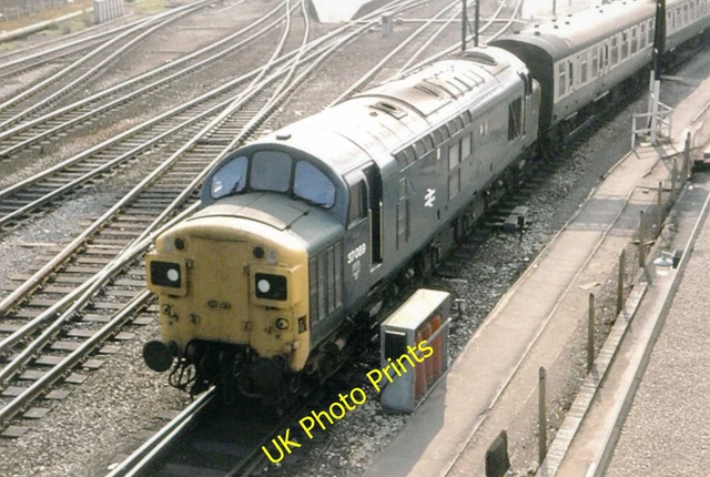 RAILWAY PHOTO 6X4 Class 37 37089 passenger train departs Nottingham ...