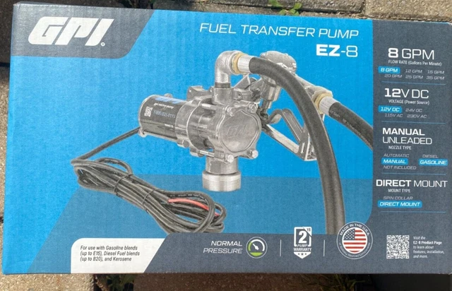 GPI 137100-01 8 Gpm 12V Fuel Transfer Pump Ez-8 Series $210.00 - PicClick