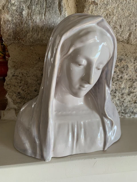 BUSTE RELIGIEUX SAINTE Vierge Marie Signé EUR 148,00 - PicClick FR
