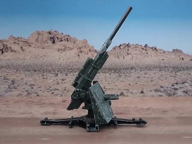 VINTAGE DINKY TOYS 662 Krupp 88mm Flak AA Gun Field German Army Meccano ...