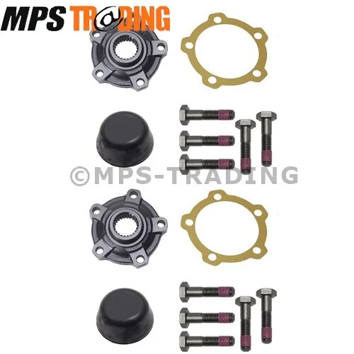 DEFENDER 1994-16 24 Spline Axle Drive Flanges Gaskets Bolts Caps 2x ...