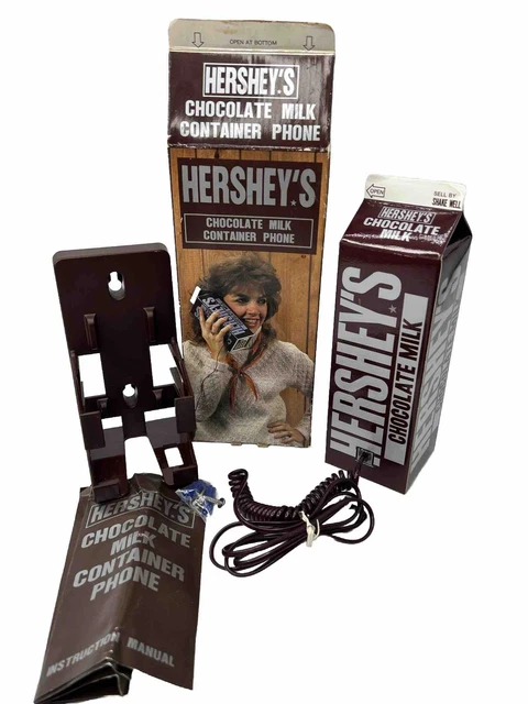 HERSHEYS CHOCOLATE MILK Container Phone Model 6000 1985 Vintage ...