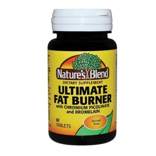 ULTIMATE FAT BURNER With Chromium Picolinate 60 Tabs By Nature's Blend ...