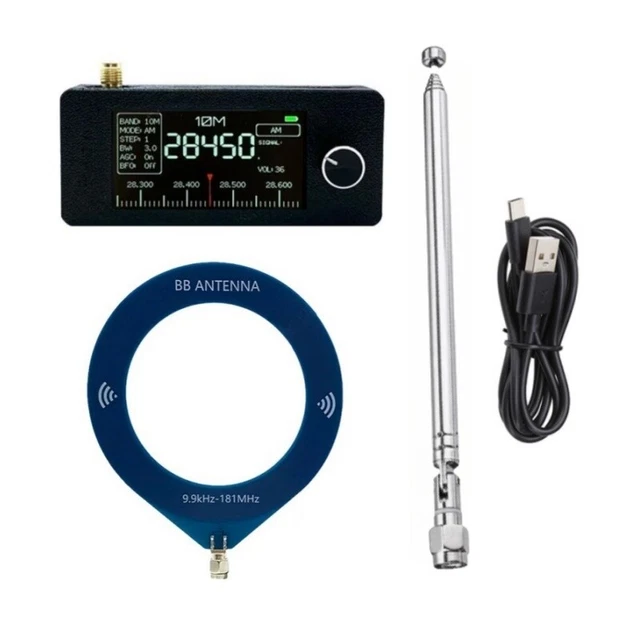 ATS-MINI SI4732 0.5-108MHZ Radio Pocket SSB Radio FM/AM All Band ESP32 ...