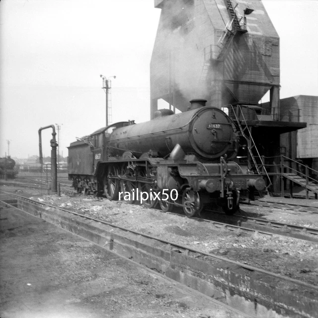 ORIGINAL LARGER RAILWAY NEGATIVE Loco 37411 Copy Pit line L&Y with ...