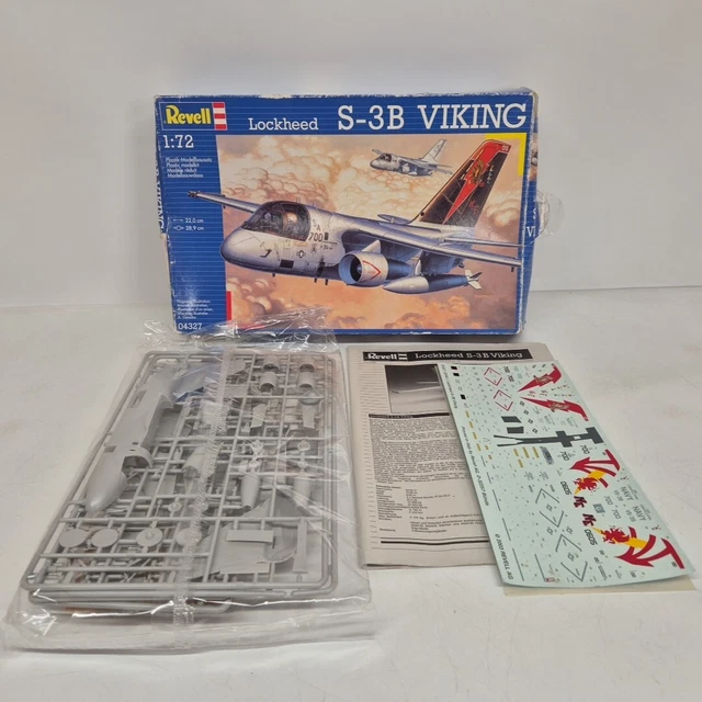REVELL LOCKHEED S-3B Viking 04327 1:72 Scale Plastic Model Kit Rare £24 ...