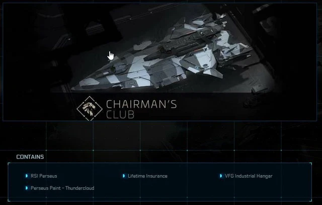 STAR CITIZEN - Rsi Perseus + Thundercloud Paint - Warbond Vip Exclusive ...