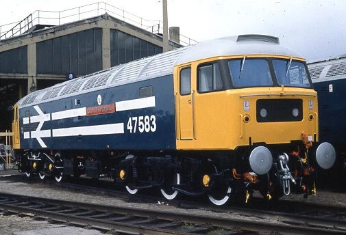 ORIGINAL COLOUR SLIDE of ex works 47583 BR class 47 diesel loco £5.09 ...