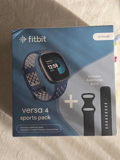 SMARTWATCH GPS FITBIT by Google Versa 4 Bundle Sports Pack Nuovo New ...