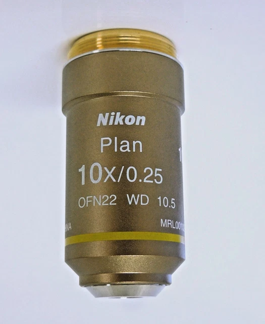 NIKON 10X PLAN Achromat Objective Lens £220.94 - PicClick UK