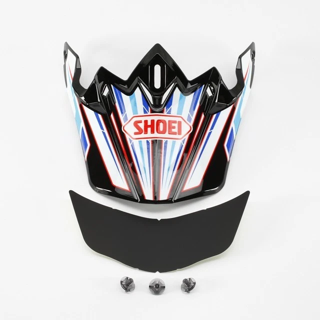 SHOEI VFX-W VISOR/PEAK | Block Pass White/Black/Red $112.18 - PicClick CA