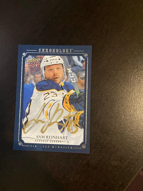 2019-20 UPPER DECK Chronology Sam Reinhart Timeless Memories Gold Auto ...